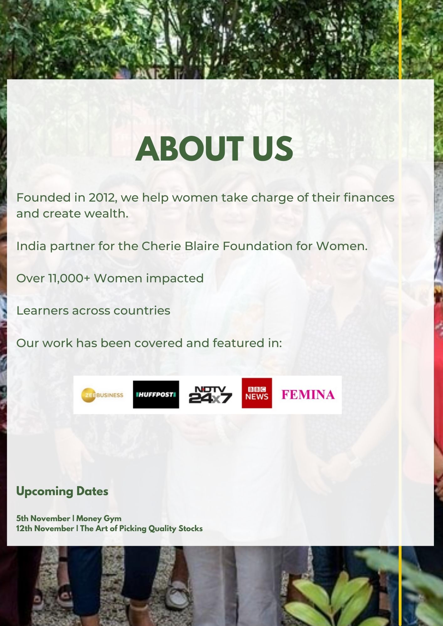 Wealth Creation Programs - Women On Wealth